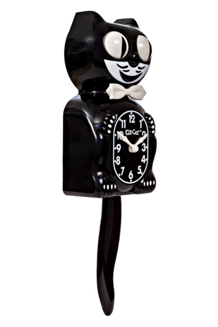 Black Authentic Kit Cat Clock (Felix) – Audrey k boutique
